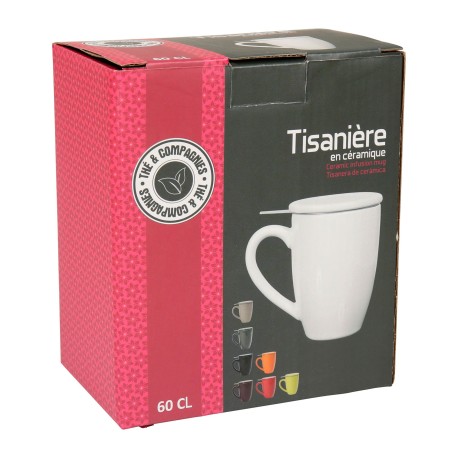 Tisanière XXL mug avec filtre intégré 600ml | T pour Thé